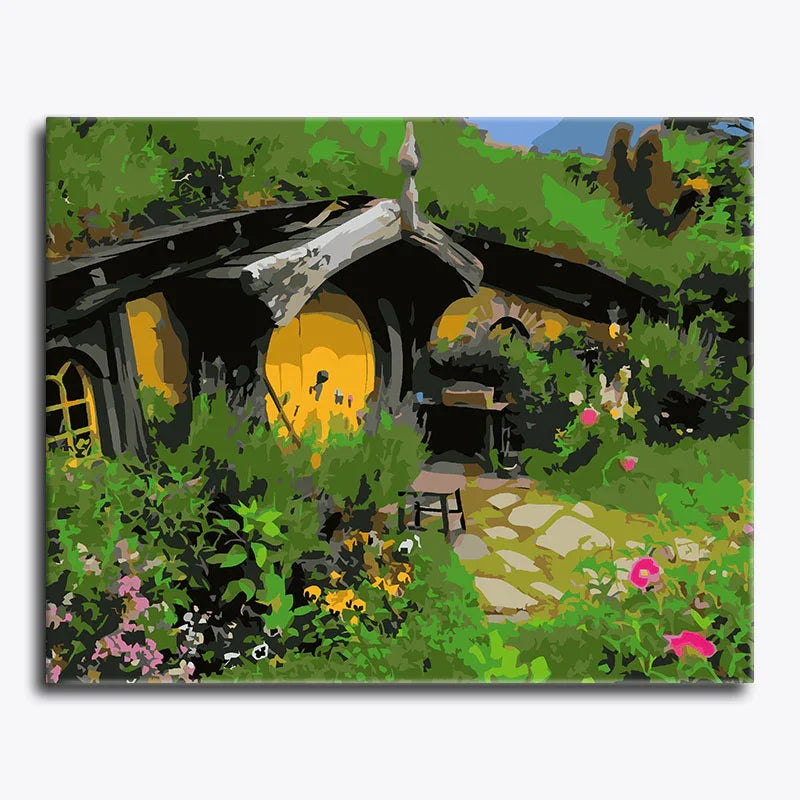 Hobbiton Hideaway – Paint by Numbers | DIY Paintsy