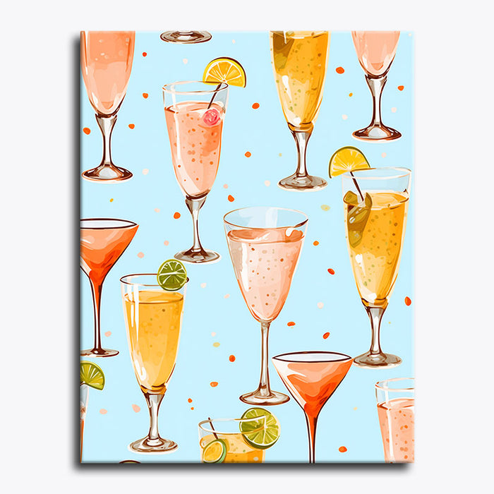 Cocktail Delight – Paint by Numbers | DIY Paintsy