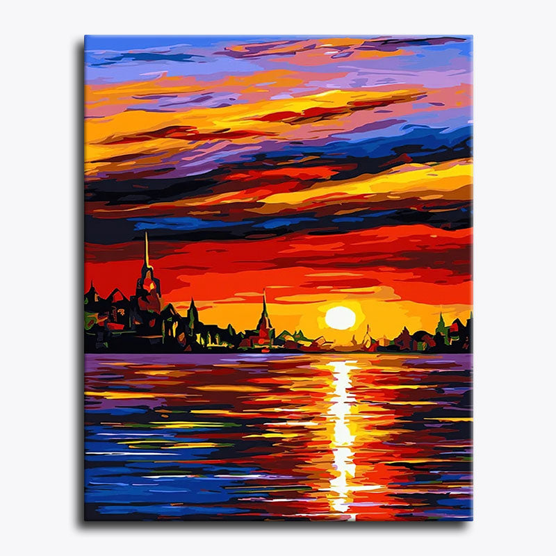 Ember City – Paint by Numbers | DIY Paintsy
